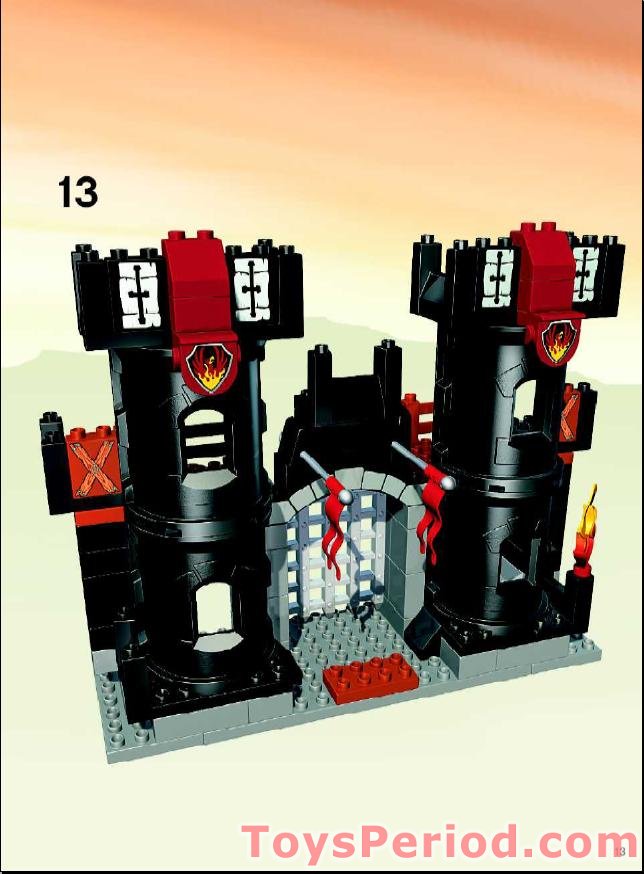LEGO 4785 Black Castle Instructions and Parts List