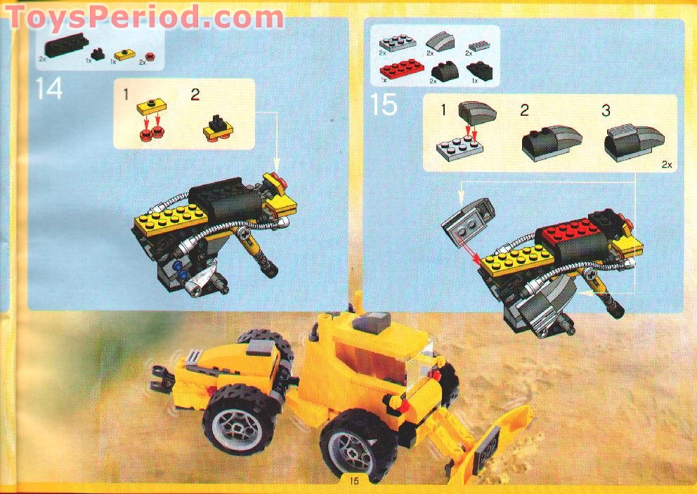 LEGO 4404 Land Busters Instructions and Parts List