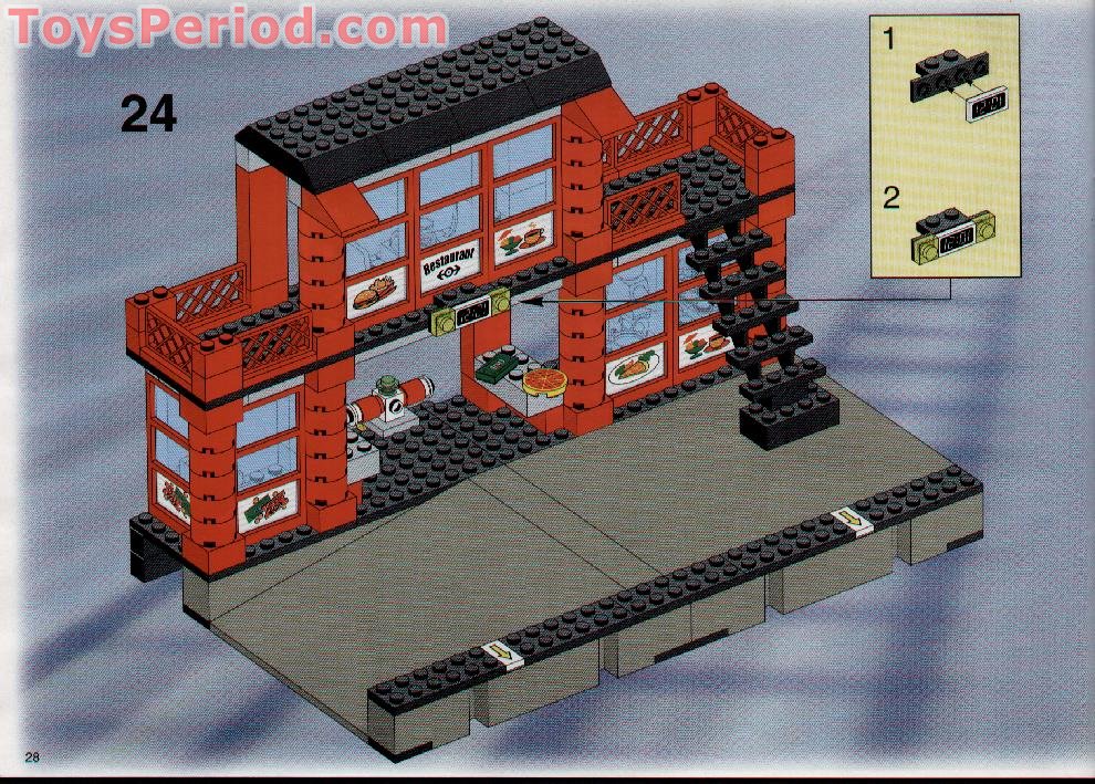 LEGO 4556 Train Station Instructions and Parts List