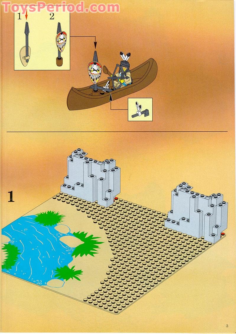 LEGO 6748 Boulder Cliff Canyon Instructions and Parts List