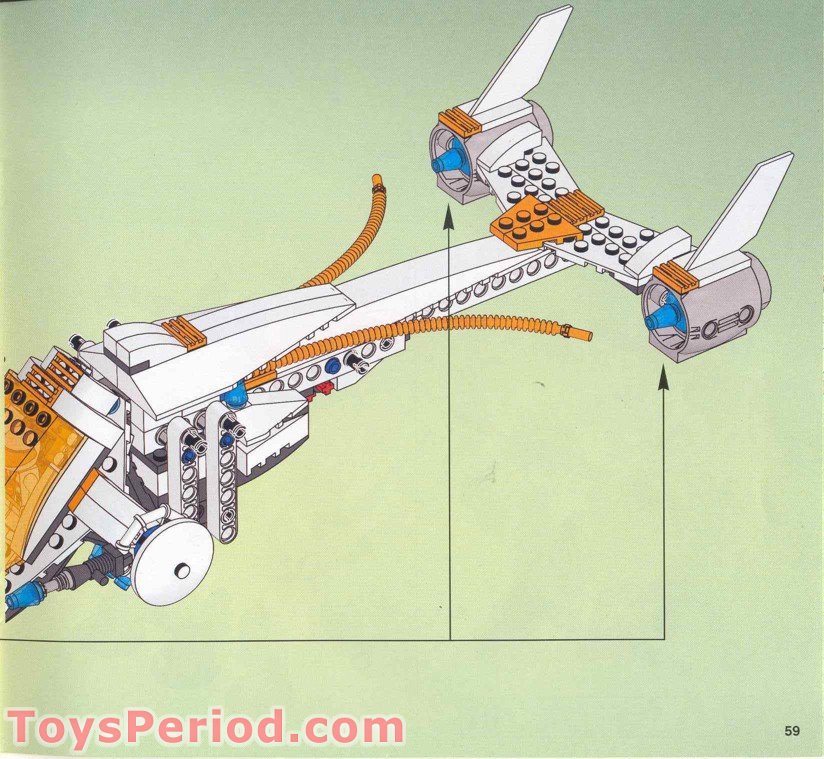 LEGO 7692 MX-71 Recon Dropship Instructions and Parts List