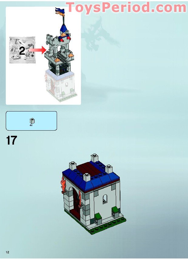 LEGO 7037 Tower Raid Instructions and Parts List