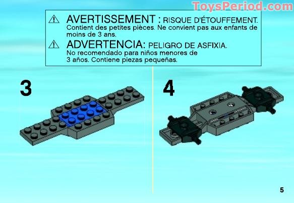 LEGO 7208 Fire Station Instructions and Parts List
