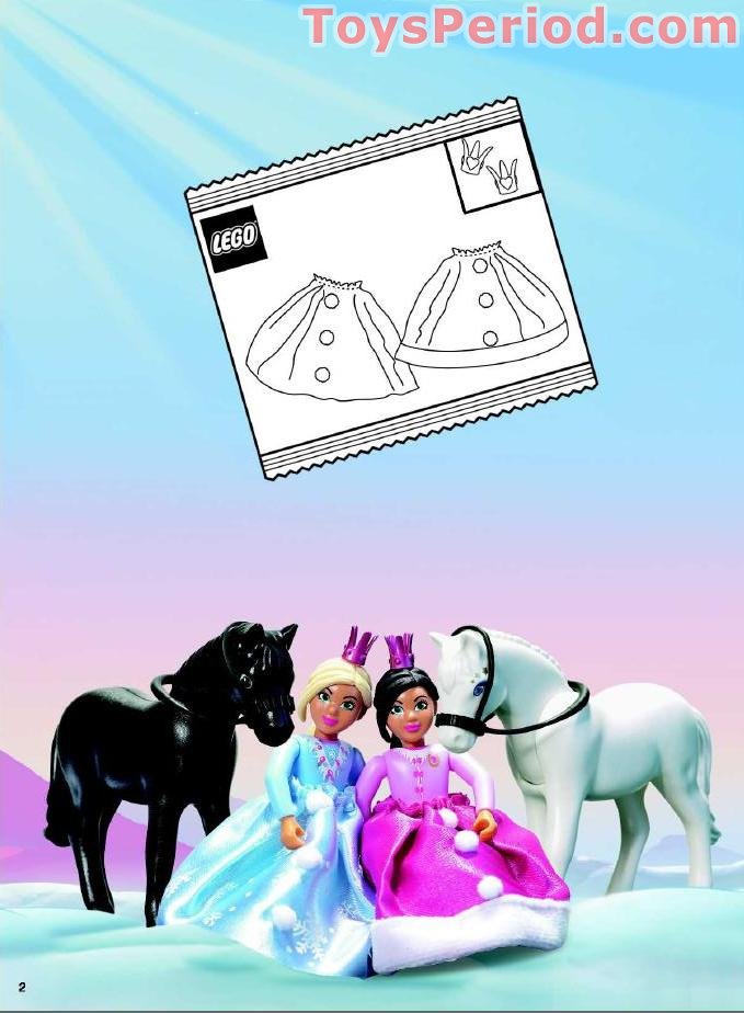 LEGO 7581 Winter Royal Stables Instructions and Parts List