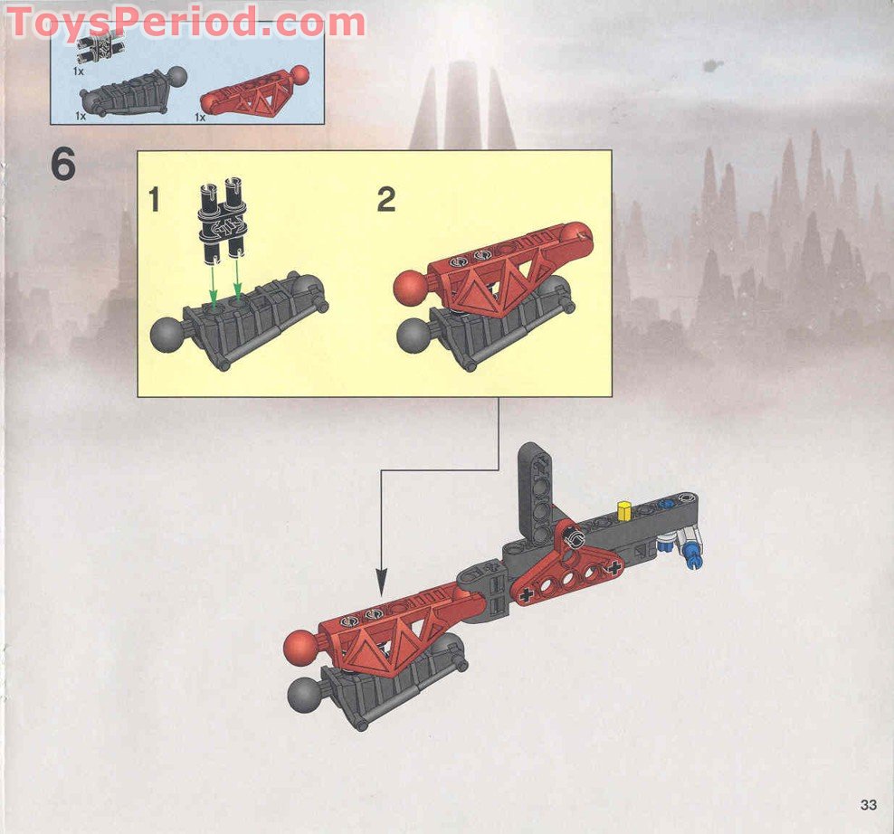 LEGO 8756 Sidorak Instructions and Parts List