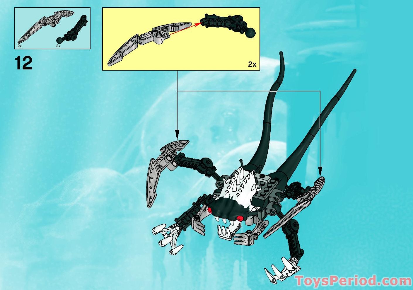 LEGO 8927 Toa Terrain Crawler Instructions and Parts List