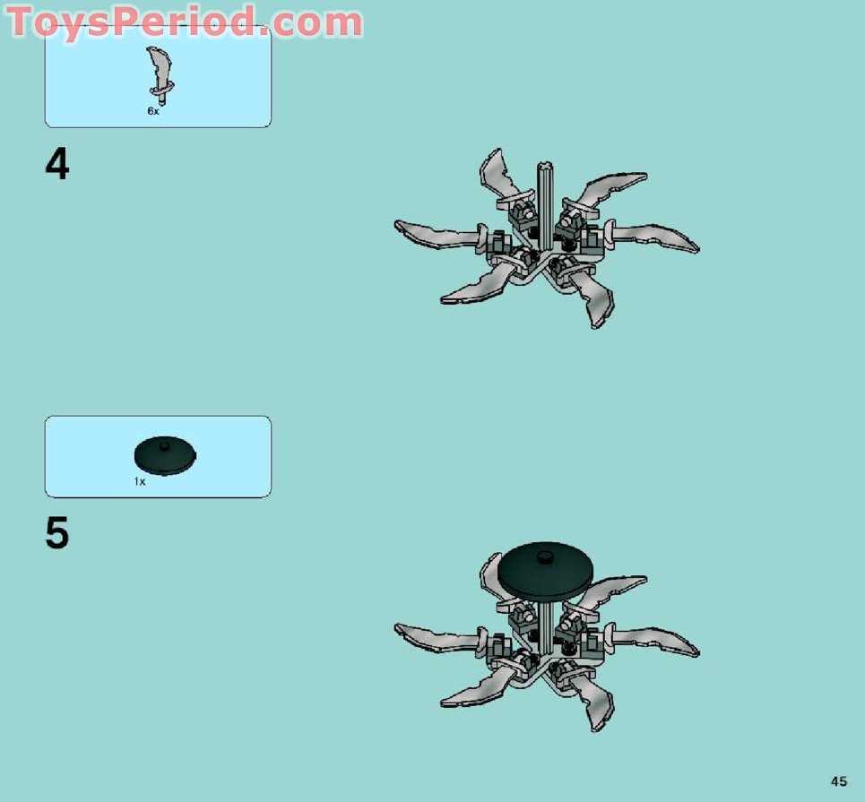 LEGO 8117 Storm Lasher Instructions and Parts List