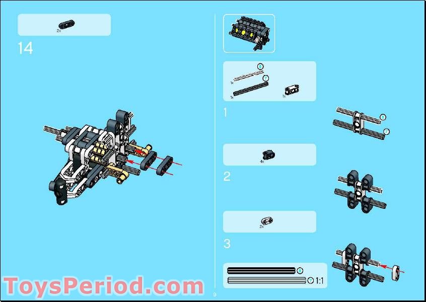 LEGO 8435 4wd Instructions and Parts List