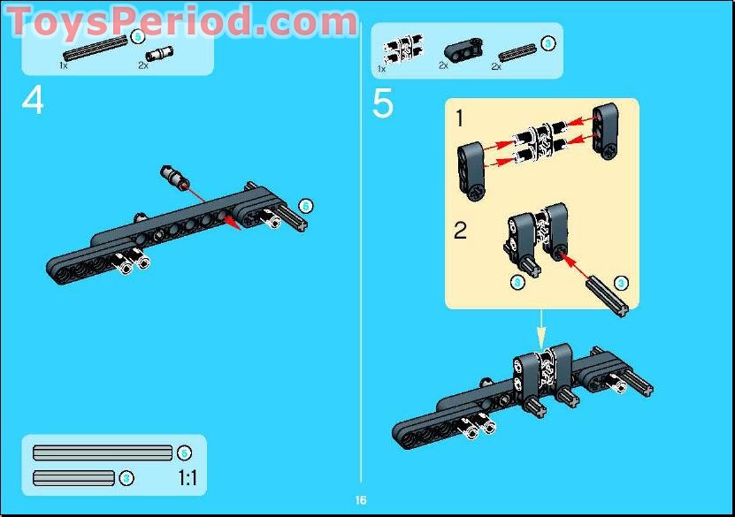 LEGO 8433 Cool Movers Instructions and Parts List
