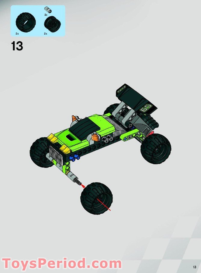 LEGO 8496 Desert Hammer Instructions and Parts List