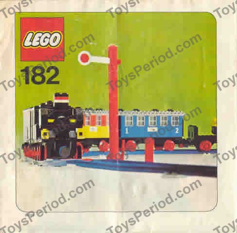 LEGO 182 4.5v Train Set with Signal Instructions and Parts List