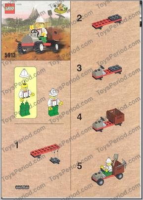 LEGO 5913 Dr. Lightning's Car Instructions and Parts List