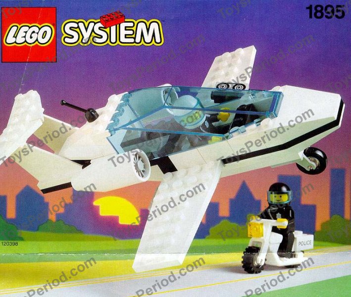 LEGO 1895 Police Jet and Motorcycle Instructions and Parts List