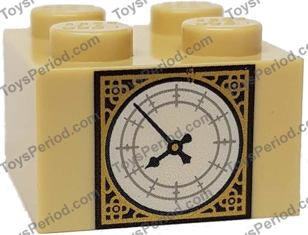 LEGO Sets with Part 3003pb091 Brick 2 x 2 with Pearl Gold and White Big ...