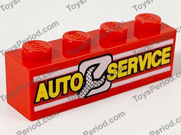 LEGO Sets with Part 3010px5 Brick 1 x 4 with 'AUTO SERVICE' and Wrench ...