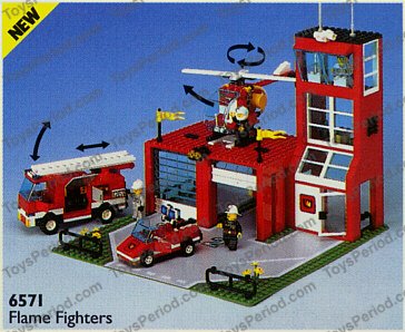 LEGO 6571 Flame Fighters Instructions and Parts List