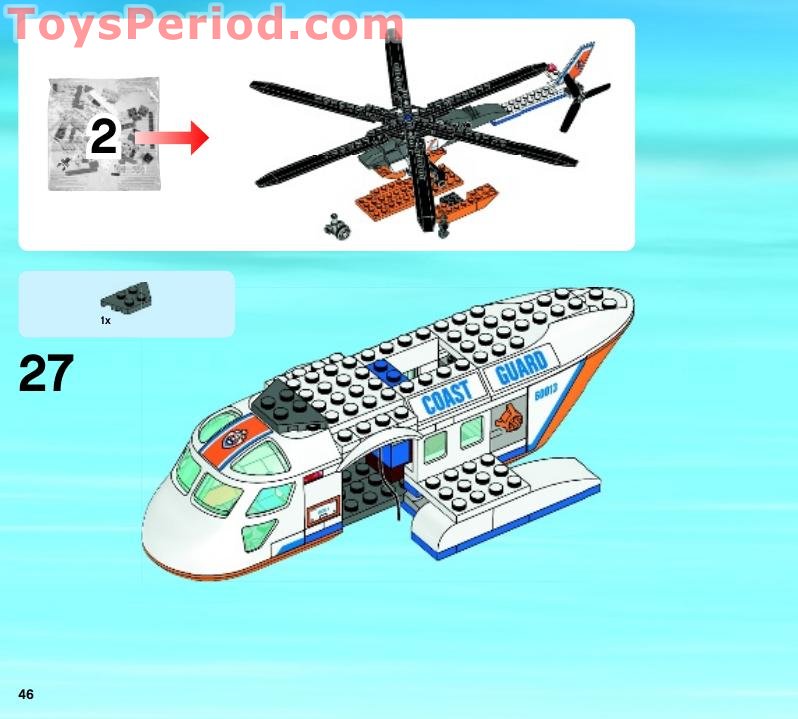 LEGO 60013 Coast Guard Helicopter Instructions and Parts List