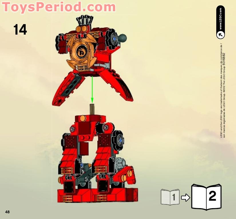 LEGO 9448 Samurai Mech Instructions and Parts List