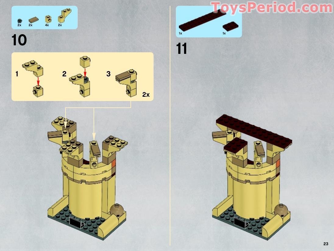 LEGO 9516 Jabba's Palace Instructions and Parts List