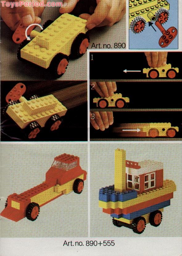 LEGO 555-2 Universal Building Set Instructions and Parts List