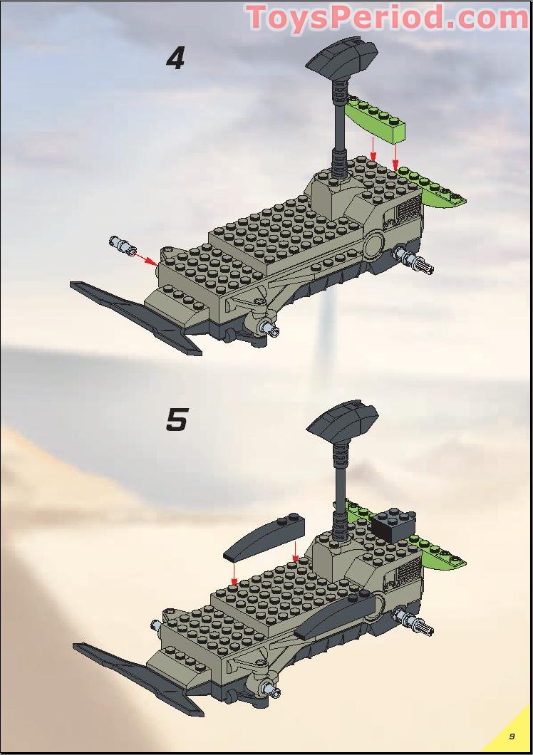 LEGO 4589 RC Nitro Flash Instructions and Parts List