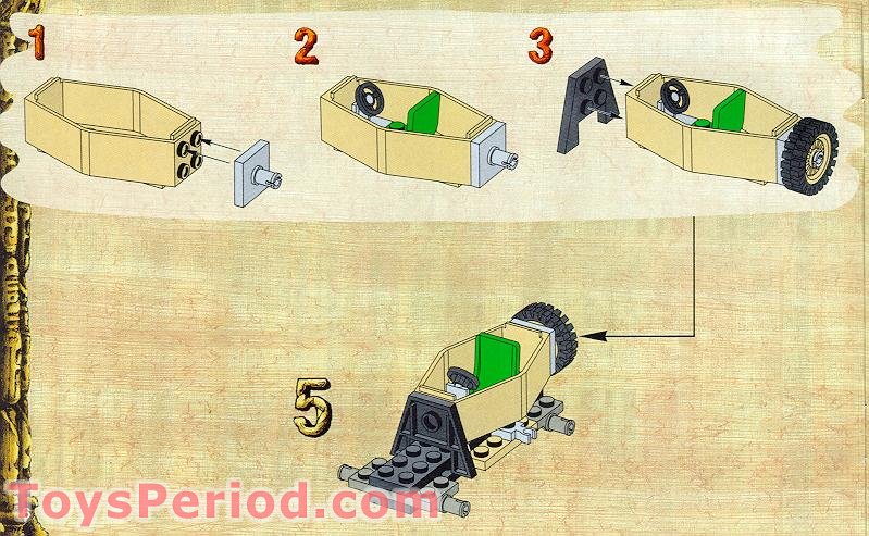 LEGO 5919 Treasure Tomb Instructions and Parts List