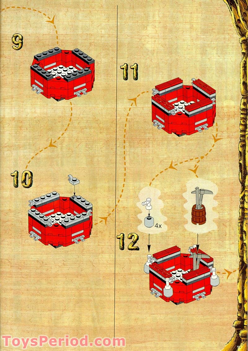 LEGO 5988 Pharaoh's Forbidden Ruins Instructions and Parts List