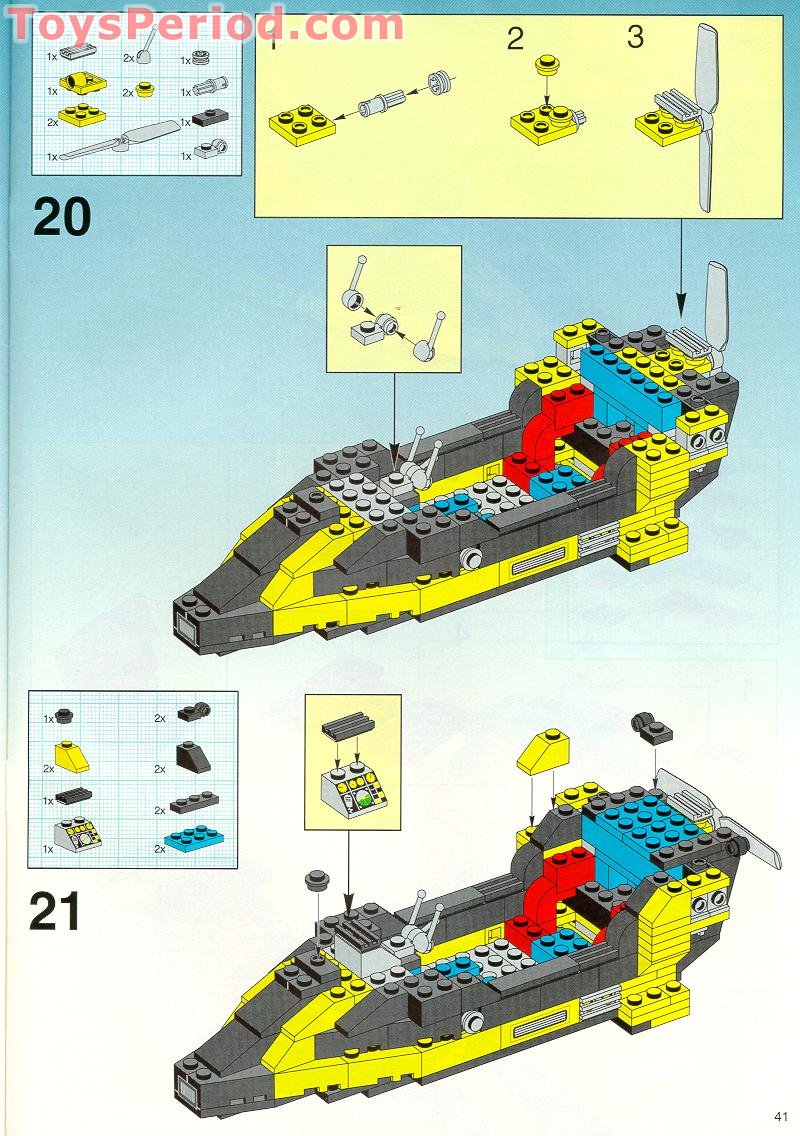 LEGO 5542 Black Thunder Instructions and Parts List