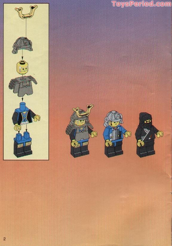 LEGO 6083-2 Samurai Stronghold Instructions and Parts List