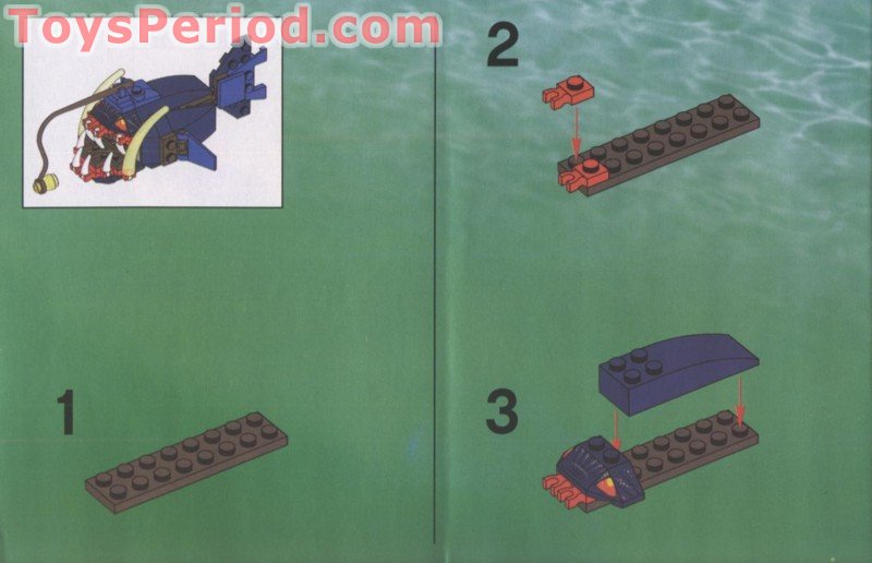 LEGO 7771 Angler Ambush Instructions and Parts List