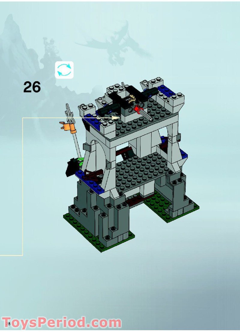 LEGO 7079 Drawbridge Defense Instructions and Parts List
