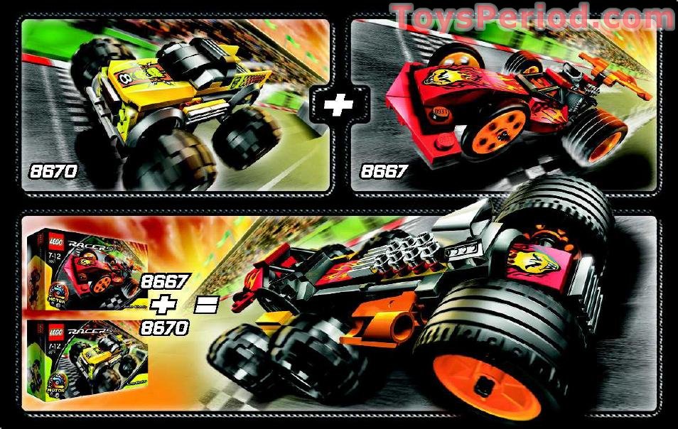 LEGO 8667 Action Wheelie Instructions and Parts List