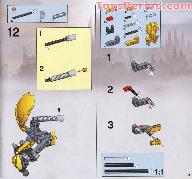 LEGO 8755 Keetongu Instructions and Parts List