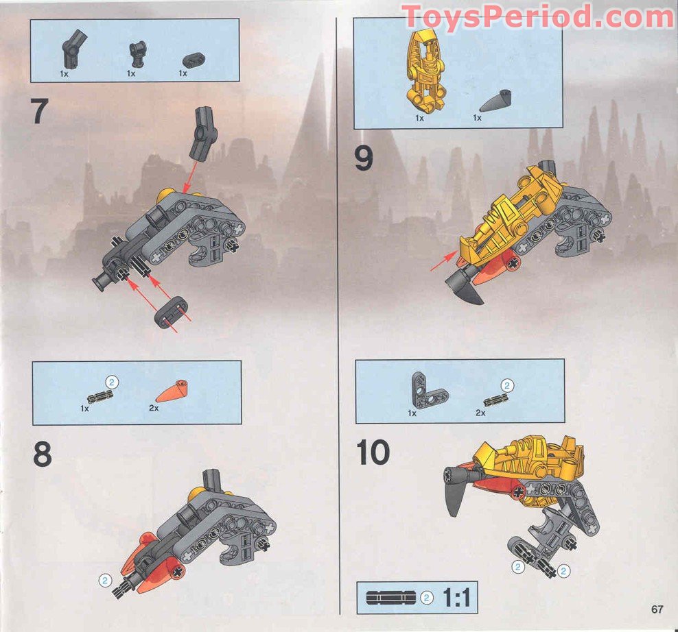 LEGO 8756 Sidorak Instructions and Parts List