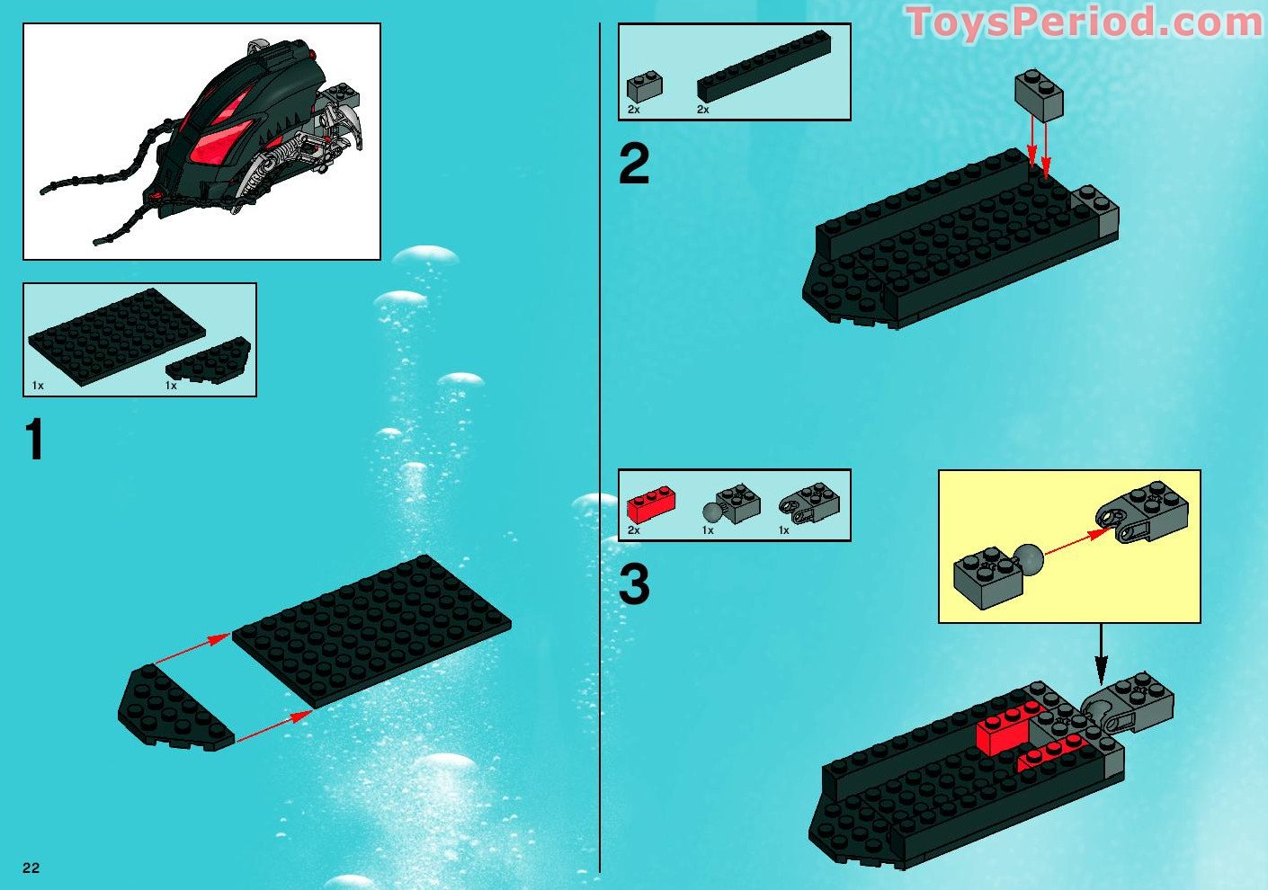 LEGO 8927 Toa Terrain Crawler Instructions and Parts List