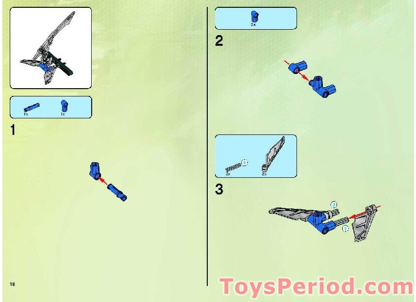 LEGO 8942-1 Jetrax T6 Instructions and Parts List