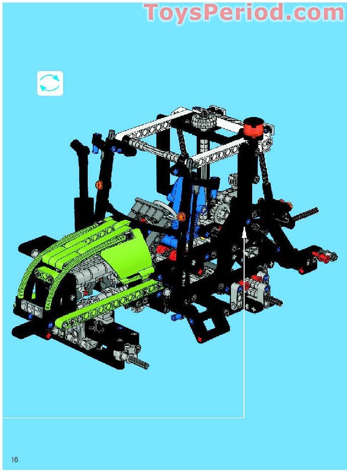 LEGO 8284-1 Dune Buggy or Tractor Instructions and Parts List