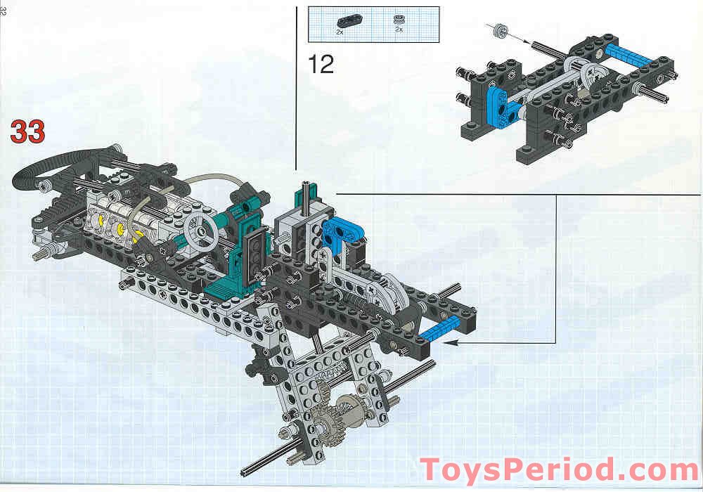 LEGO 8428 Turbo Command Instructions and Parts List