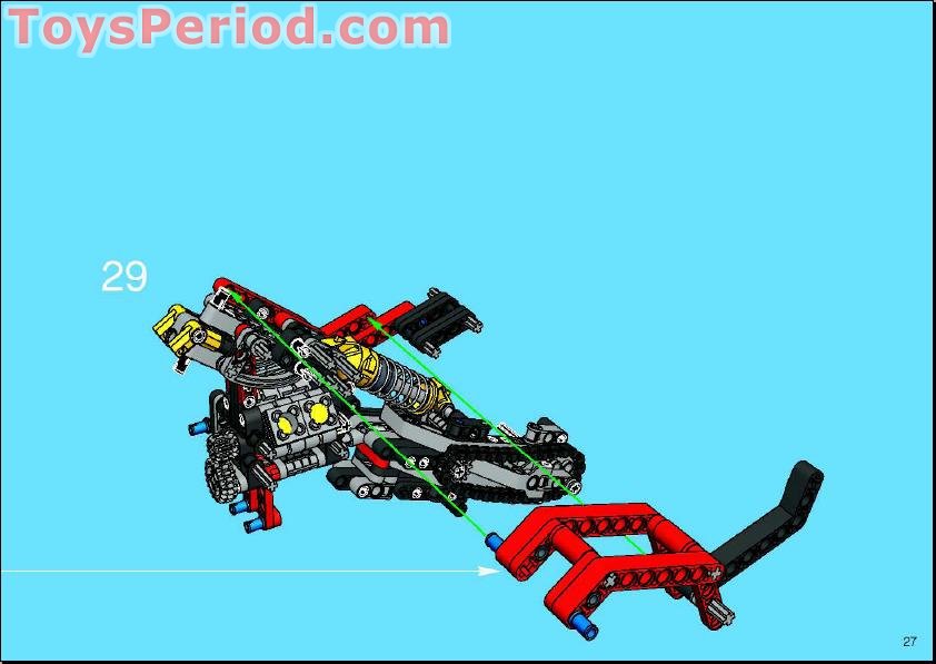 LEGO 8420 Street Bike Instructions and Parts List