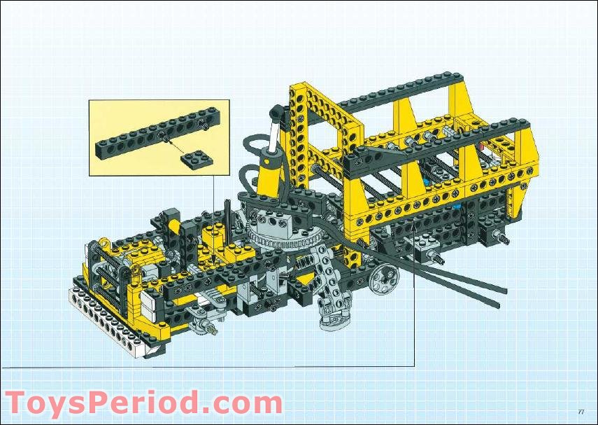 LEGO 8438 Pneumatic Crane Truck Instructions and Parts List
