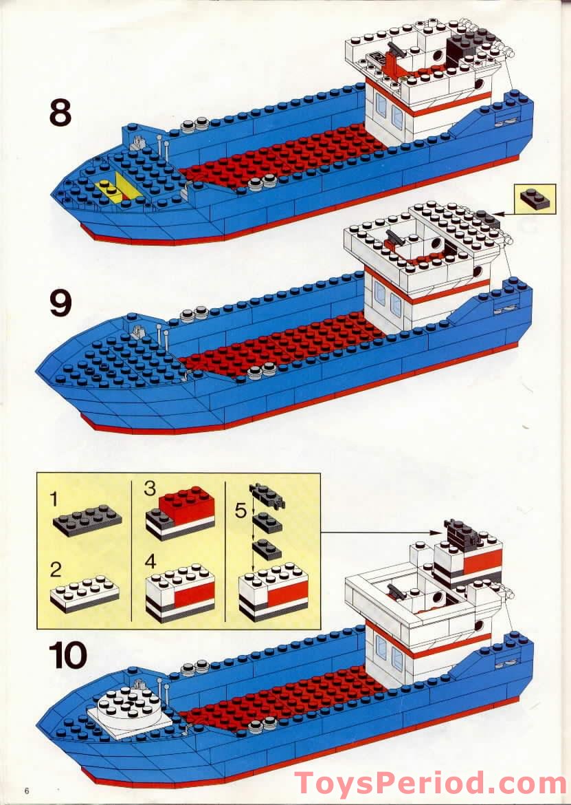 LEGO 6541 Intercoastal Seaport Instructions and Parts List