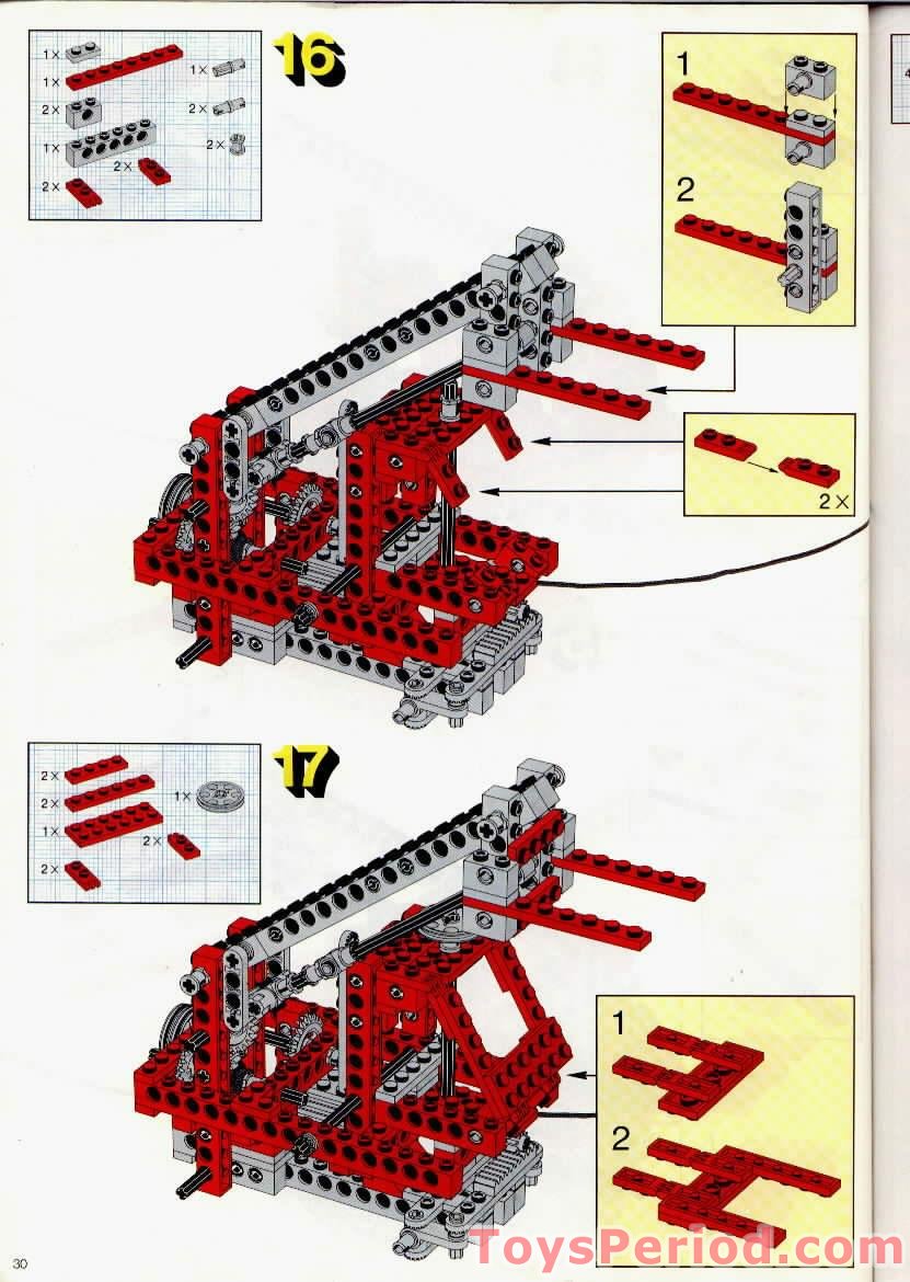 LEGO 8064 Motorized Universal Building Set, 9v Instructions and Parts List