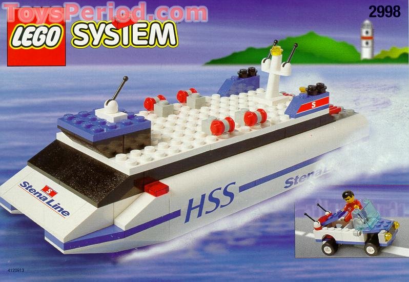 LEGO 2998 Stena Line Promotional Set: Hydrofoil Instructions and Parts List