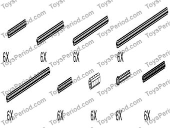LEGO 9943 Axles and Extenders Set Parts List
