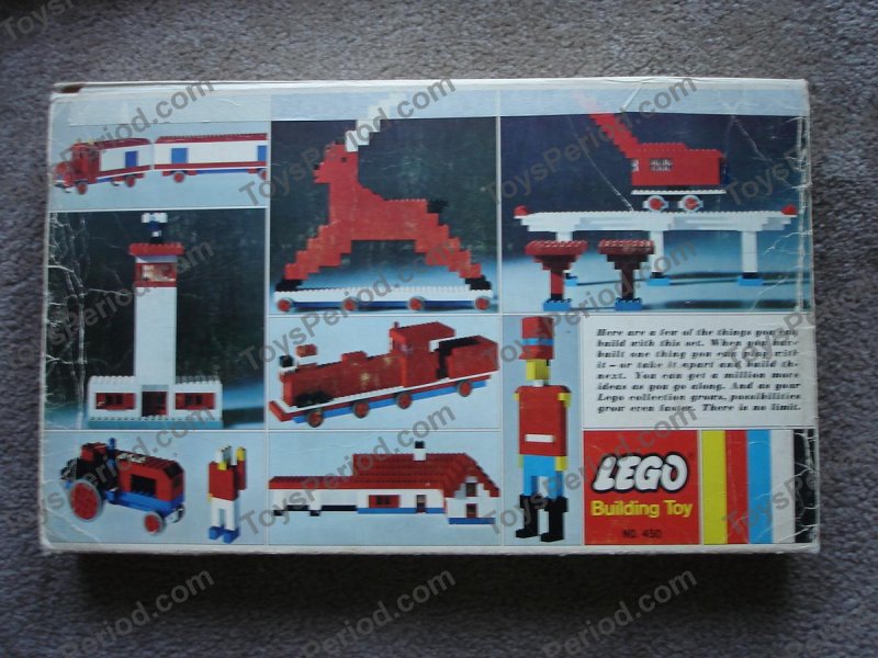 LEGO 450-2 Deluxe Building Set Parts List
