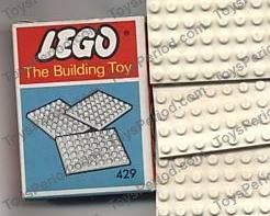 LEGO 429 4 Pieces 6x8 Set Parts List