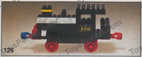 LEGO 126 Push-Along Steam Locomotive Instructions and Parts List