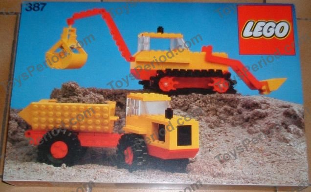 LEGO 387 Excavator and Dumper Instructions and Parts List