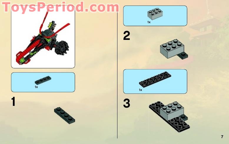 LEGO 70501 Warrior Bike Instructions and Parts List