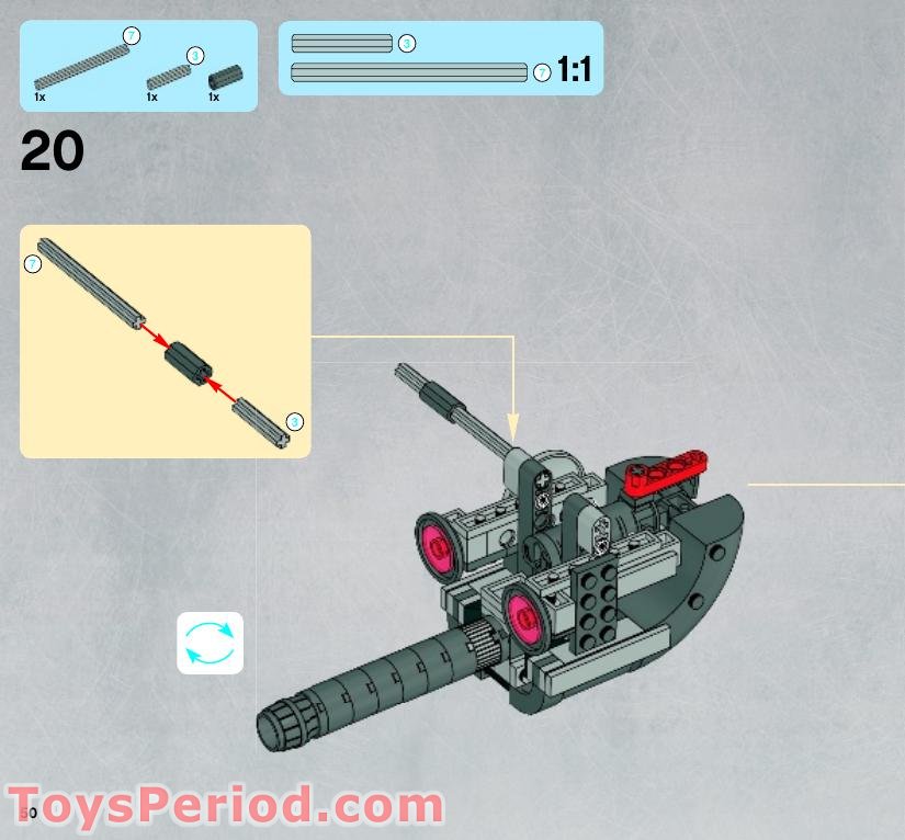 LEGO 7869 Battle for Geonosis Instructions and Parts List